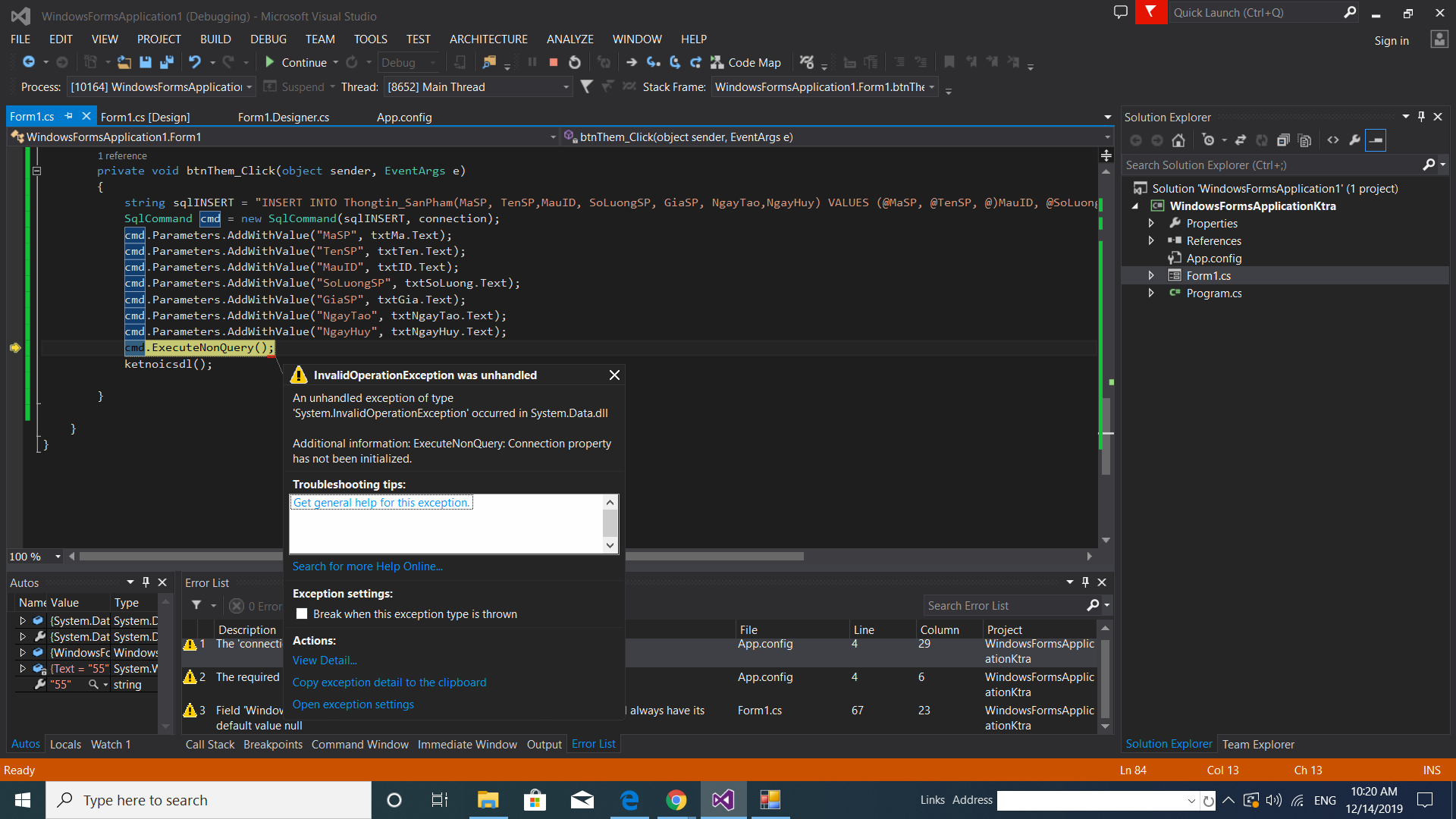 Executenonquery là gì